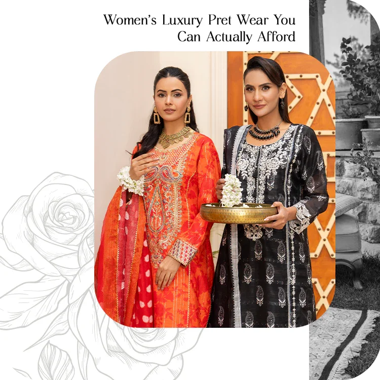 Affordable Women’s Luxury Pret Outfits – ArfaRiwaj